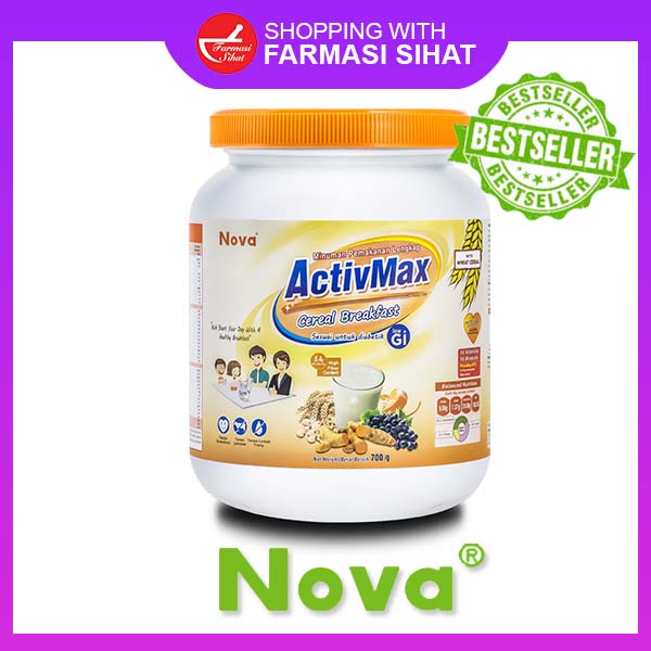 NOVA ActivMax Cereal Breakfast Drink (700gm) | Farmasi Sihat